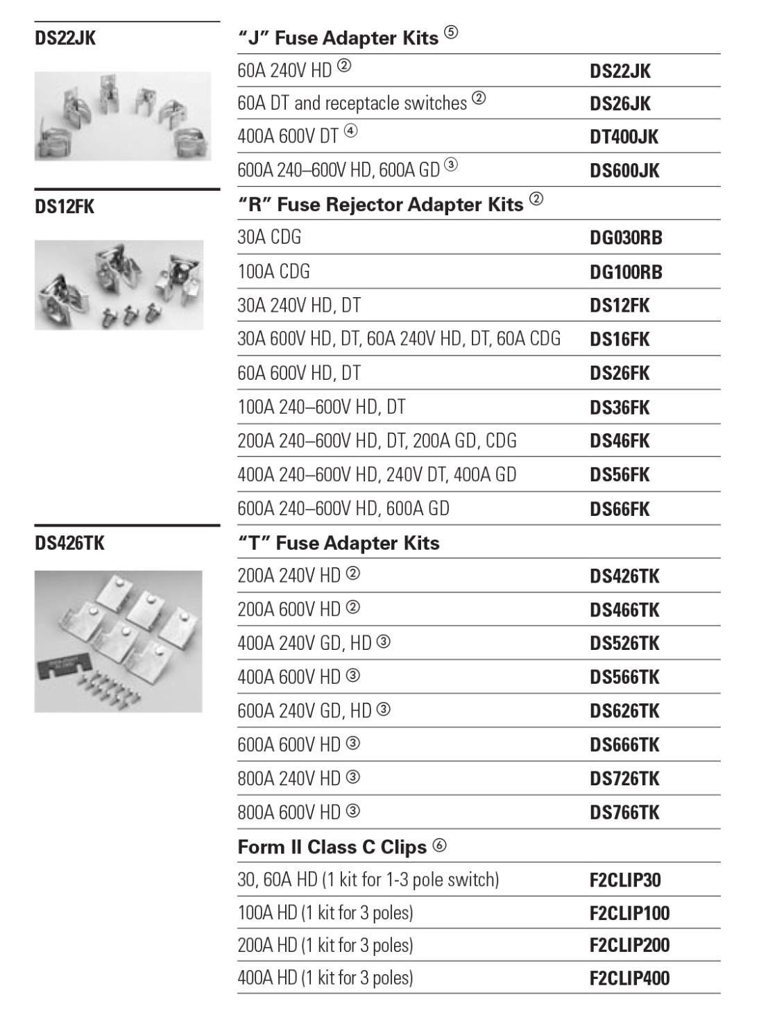 Standard General and Heavy duty Switches